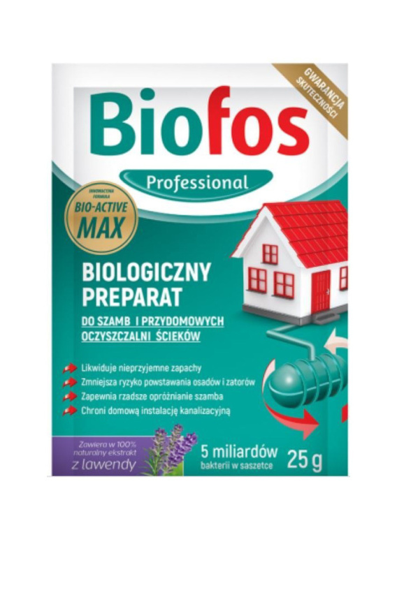 Biofos Preparat Biologiczny Do Szamb i Oczyszczalni Ścieków Proszek 25g ...